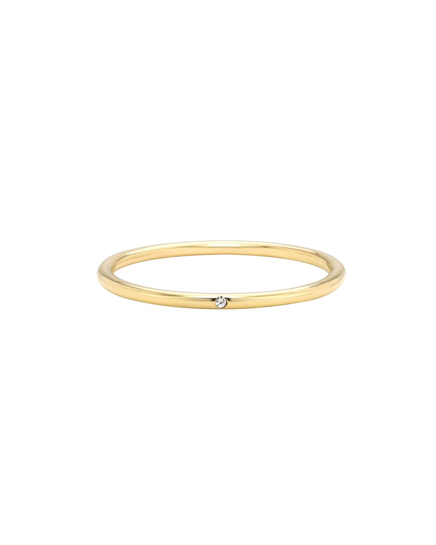 14k Tiny Diamond Band – Rhea Noa Jewelry